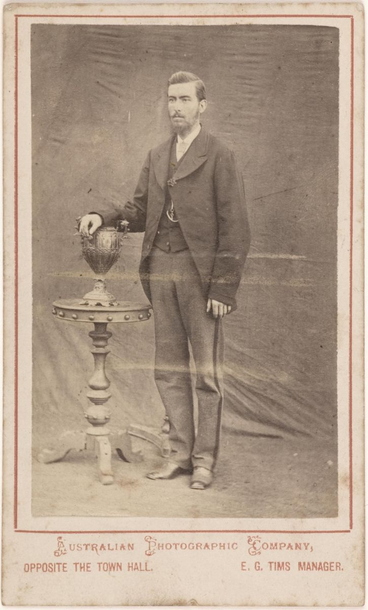 Portrait of a gentleman, arm resting on ornament - AGSA Collection
