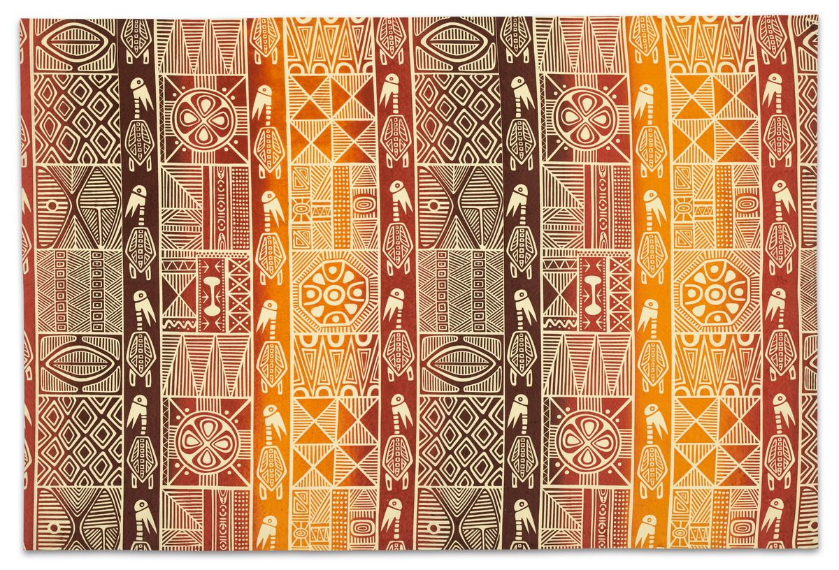 Tiwi bird (length of fabric) - AGSA Collection