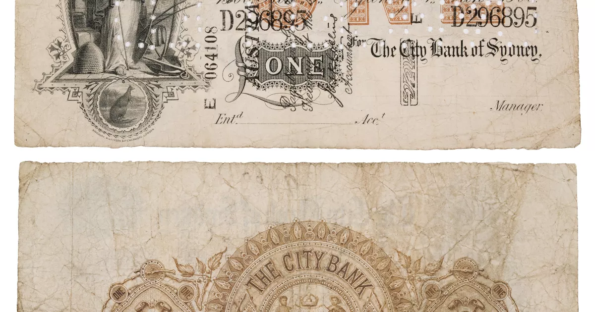 Superscribed Note. Commonwealth of Australia: The City Bank of Sydney ...