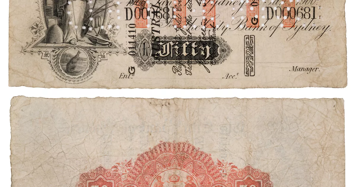 Superscribed Note. Commonwealth of Australia: The City Bank of Sydney ...