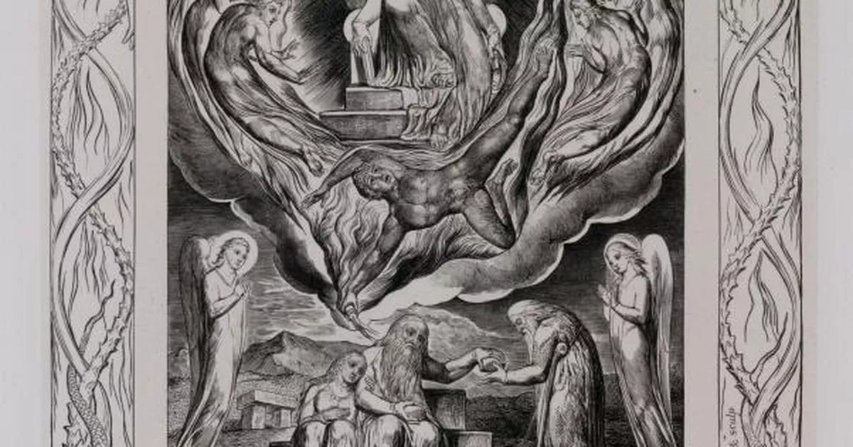 Satan going forth from the presence of the Lord - AGSA Collection