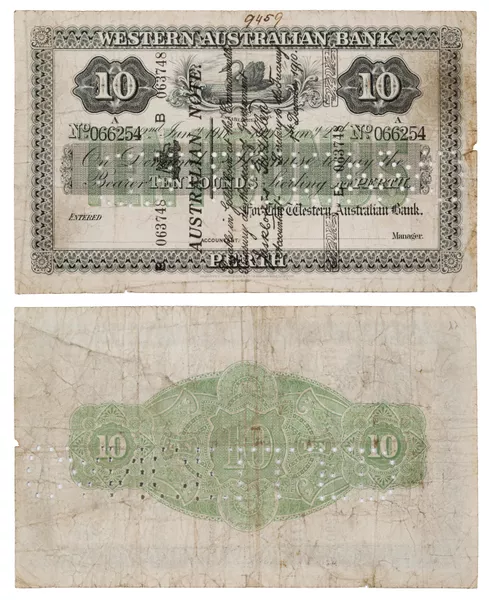 Superscribed Note. Commonwealth of Australia: Western Australian Bank ...