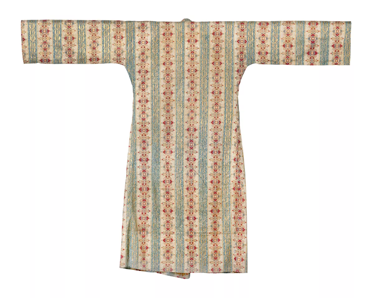 Jacket (baju telepok), with motifs in vertical stripes covered with ...