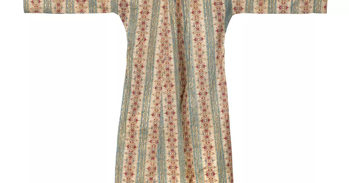 Jacket (baju telepok), with motifs in vertical stripes covered with ...