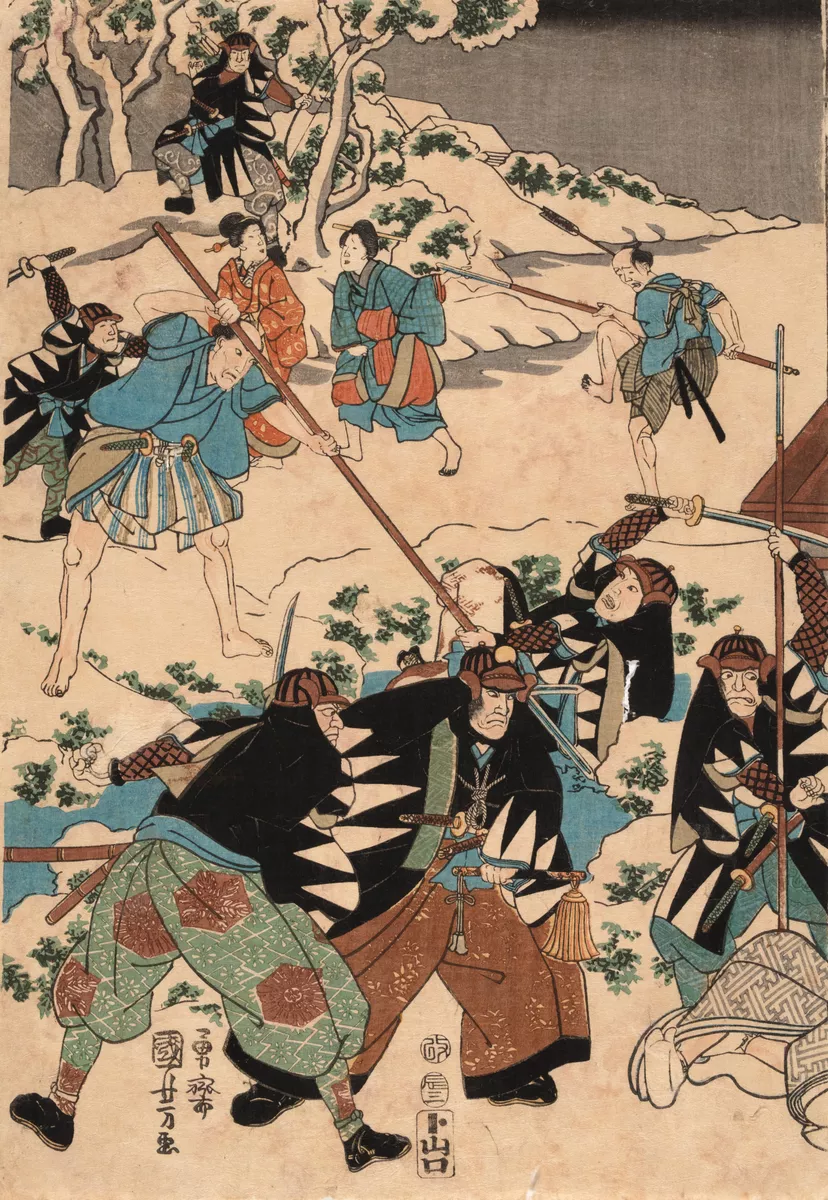 The night attack of faithful samurai (chujitsuna samurai no yashu ...