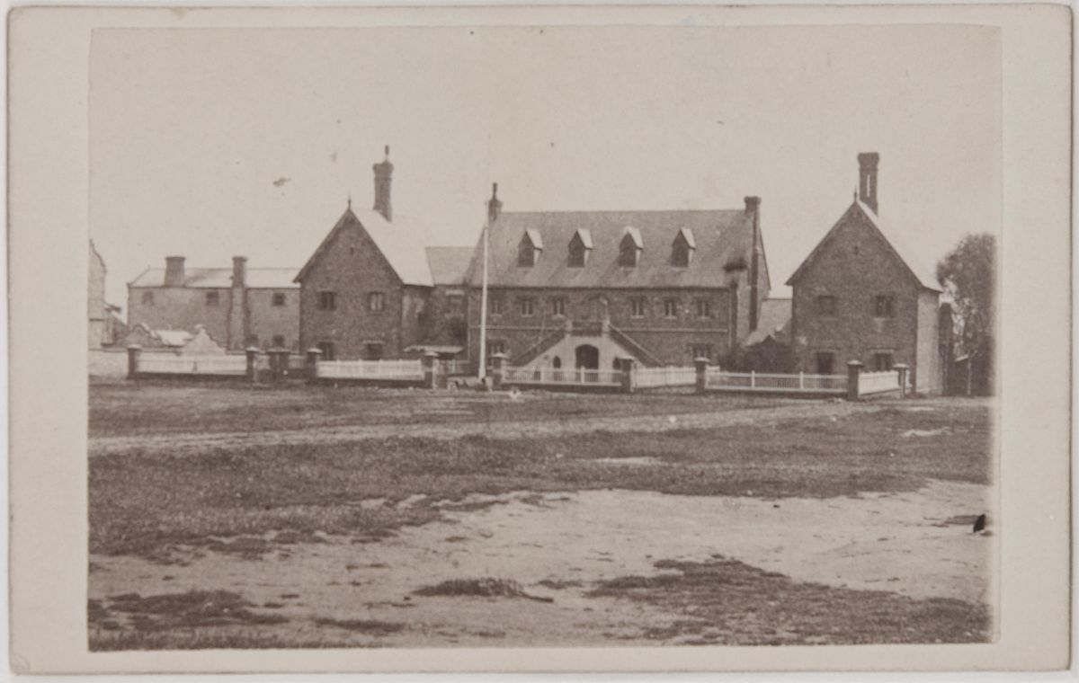 View of mounted police barracks, armoury building - AGSA Collection