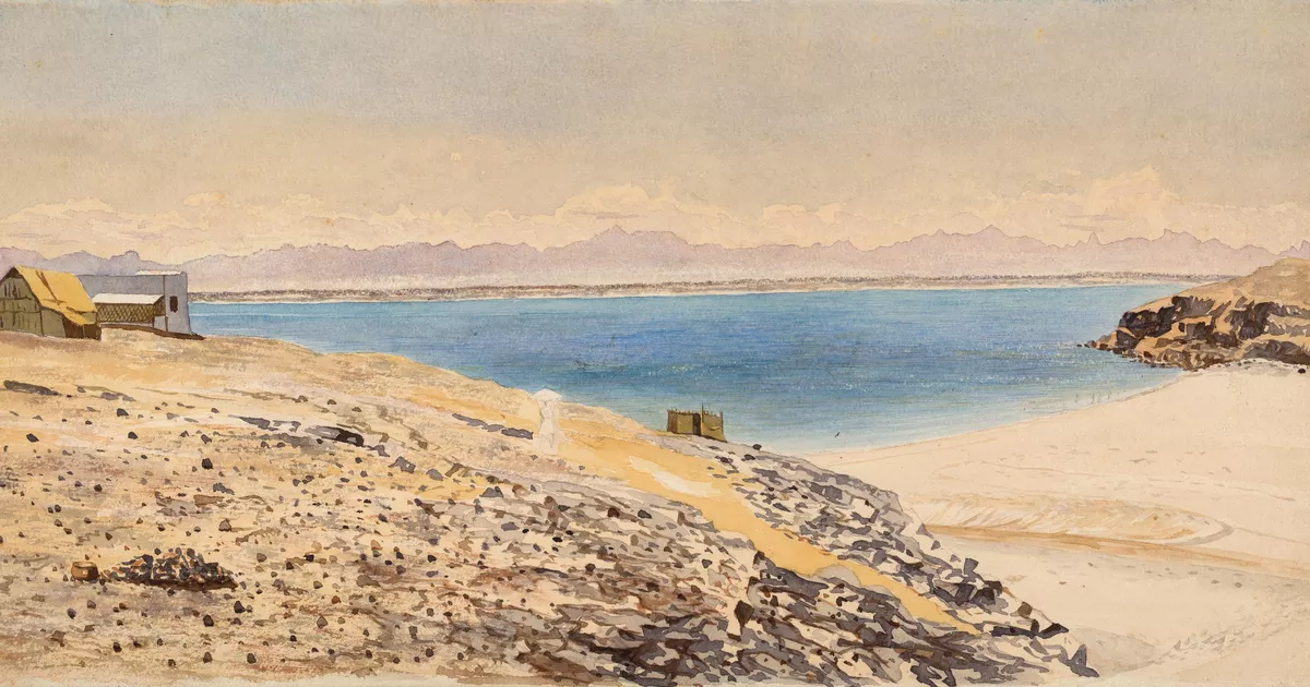 Aden harbour and opposite coast, Arabia - AGSA Collection