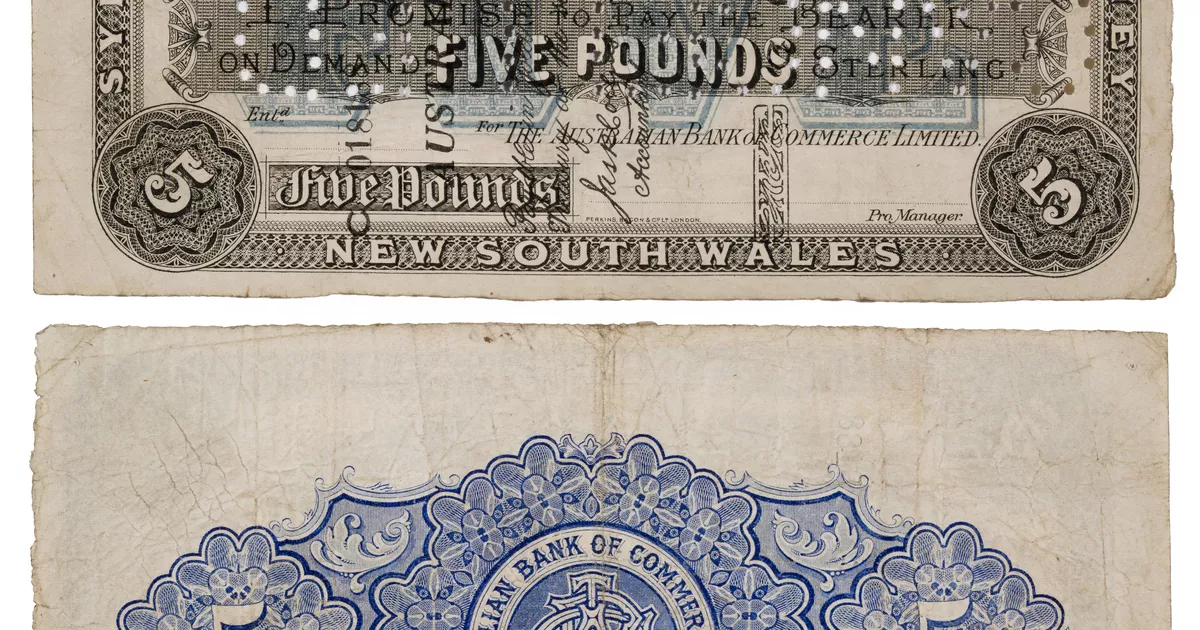 Superscribed Note. Commonwealth of Australia: The Australian Bank of ...