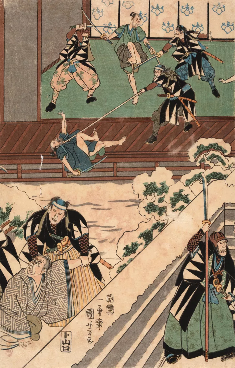 The night attack of faithful samurai (chujitsuna samurai no yashu ...