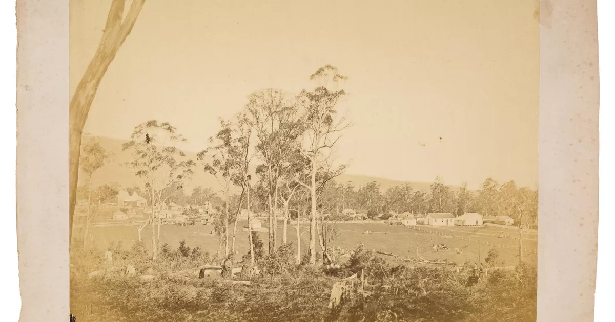 General View of Aboriginal Mission Station, Coranderrk - AGSA Collection