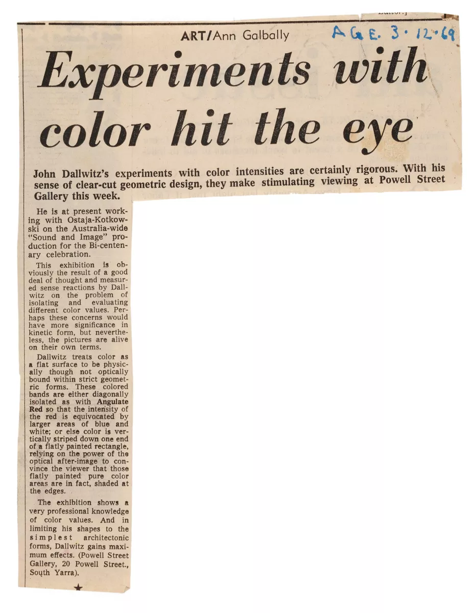 Ephemera: Experiments with color hit the eye - AGSA Collection