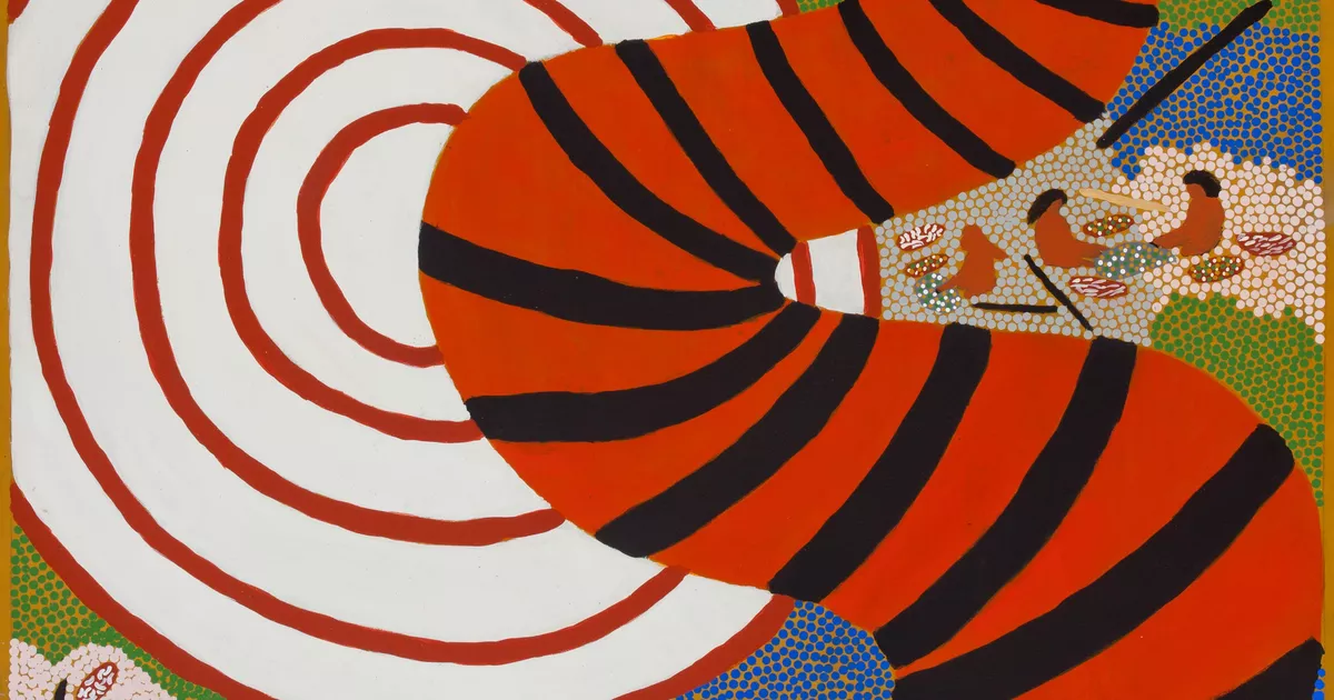 Snake Dreaming, Uluru - AGSA Collection