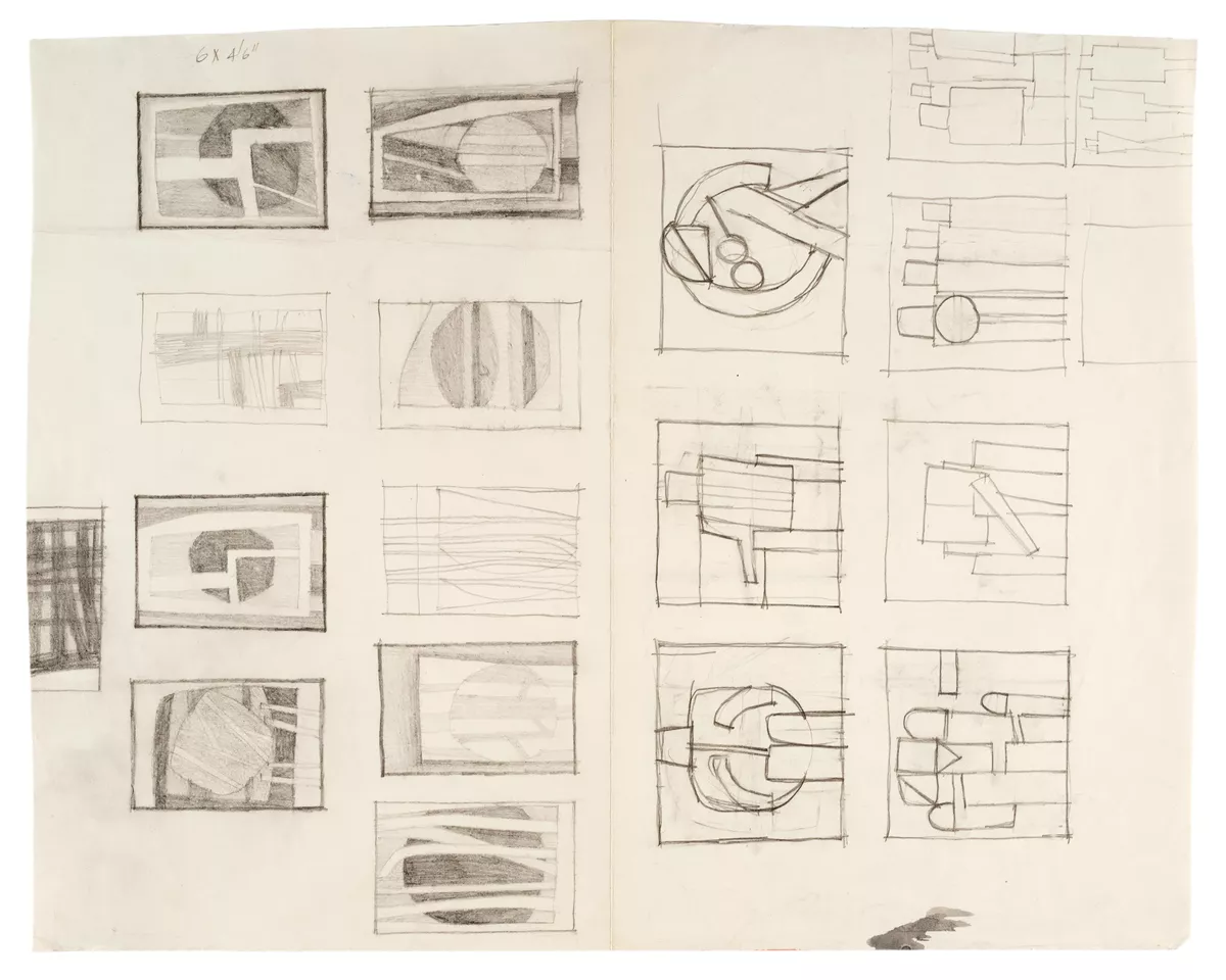 Preparatory drawing for the series 'Sun and grass' - AGSA Collection