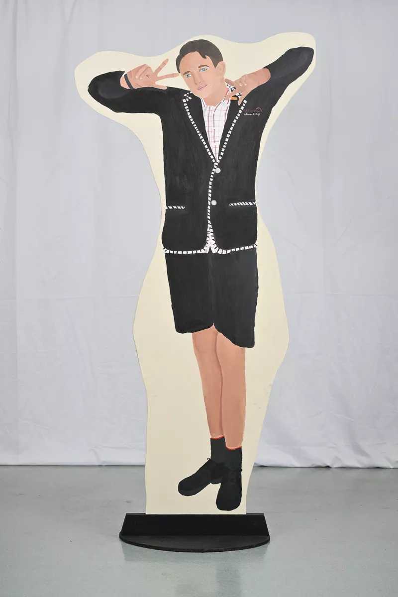 Year 9 Life-size portraits - Tatachilla Lutheran College - AGSA