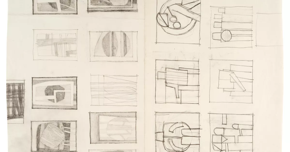 Preparatory drawing for the series 'Sun and grass' - AGSA Collection