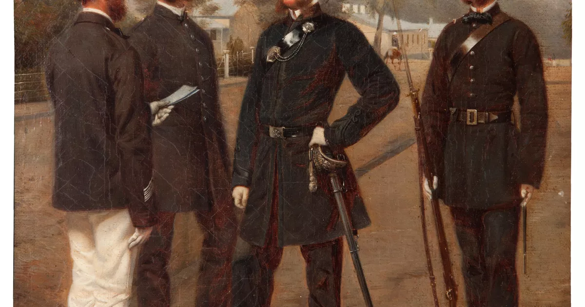 Officer and men of the Victoria Police Force - AGSA Collection