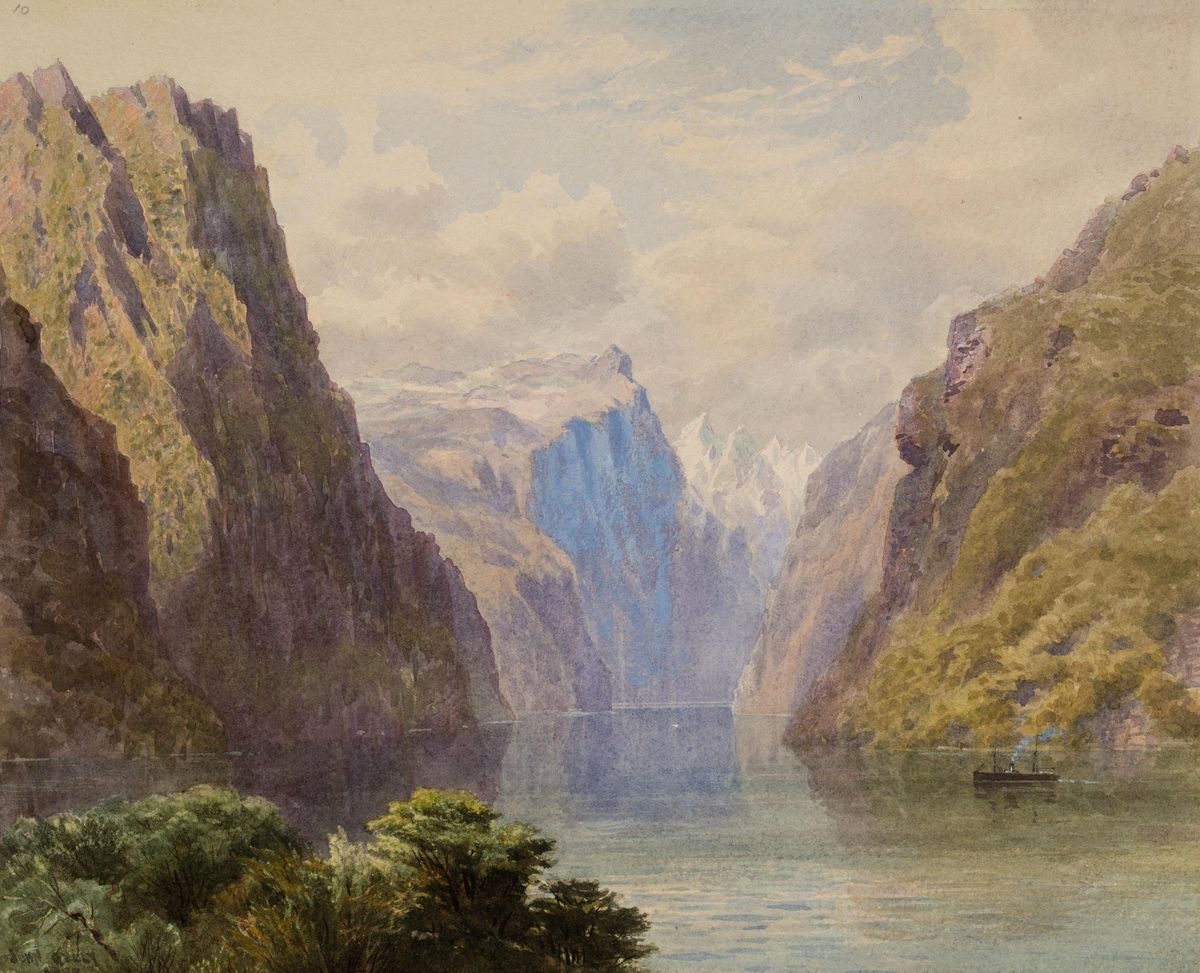 Entrance of Milford Sound, New Zealand - AGSA Collection