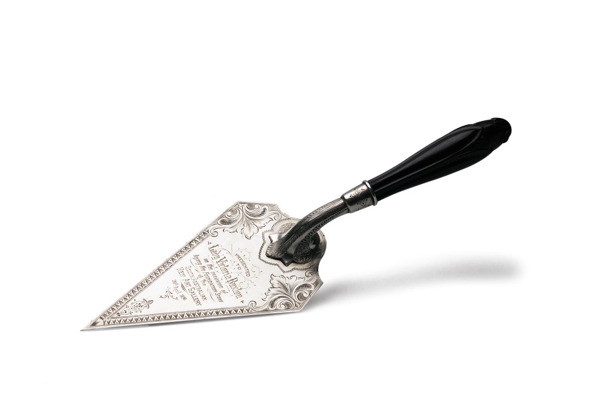 Art Gallery of South Australia presentation trowel - AGSA Collection
