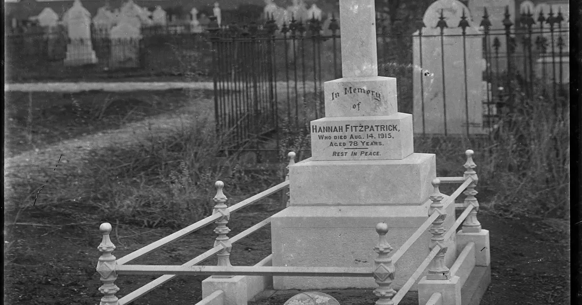 Resting place of Hannah Fitzpatrick - AGSA Collection