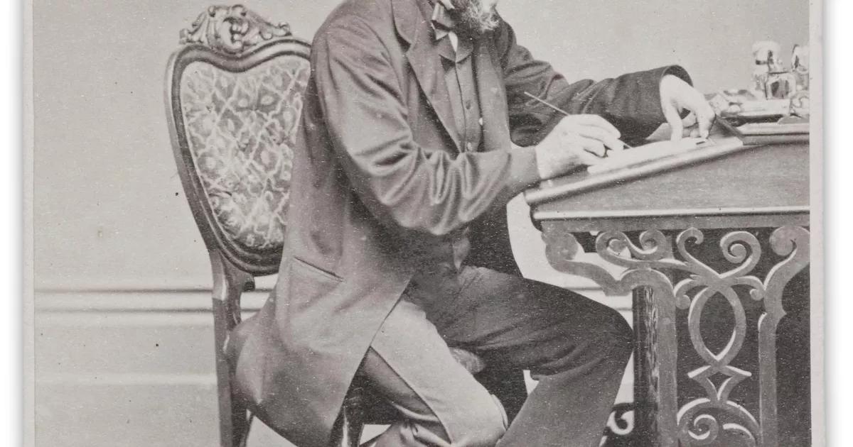 Portrait of gentleman at writing desk - AGSA Collection
