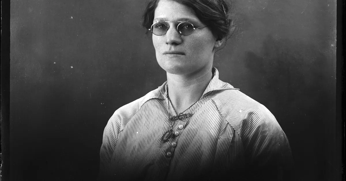 Portrait of bespectacled woman - AGSA Collection