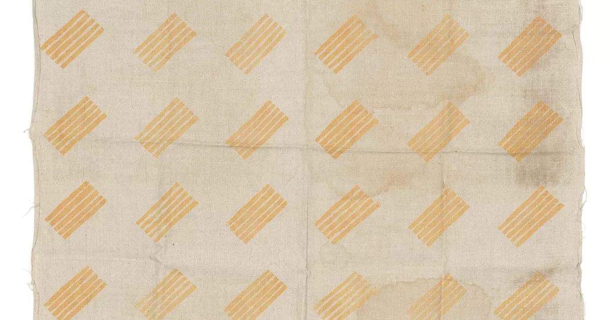 Fabric design: (orange) - AGSA Collection