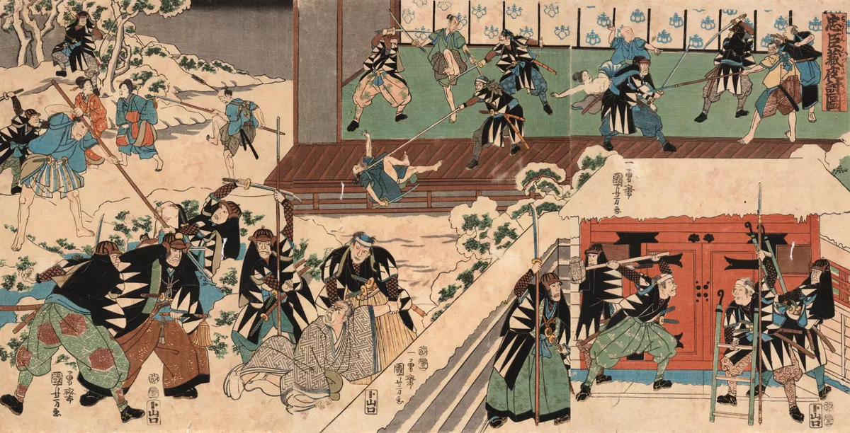 The night attack of faithful samurai (chujitsuna samurai no yashu ...