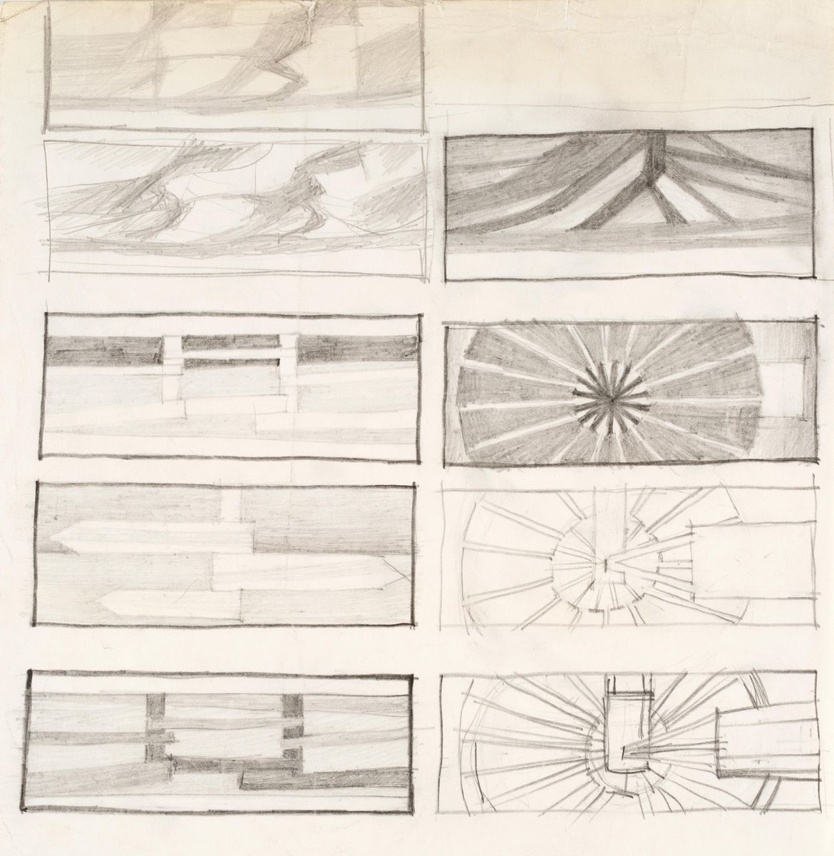 Preparatory drawing for the series 'Sun and grass' - AGSA Collection