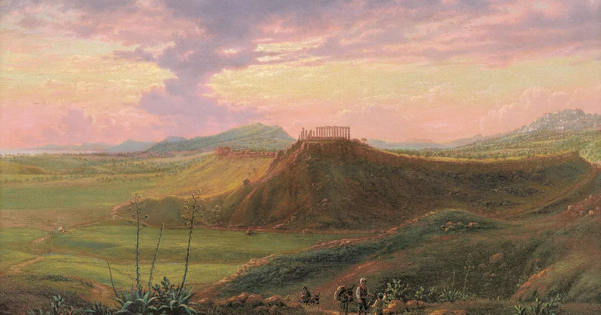 View of the Temples of Agrigentum - AGSA Collection
