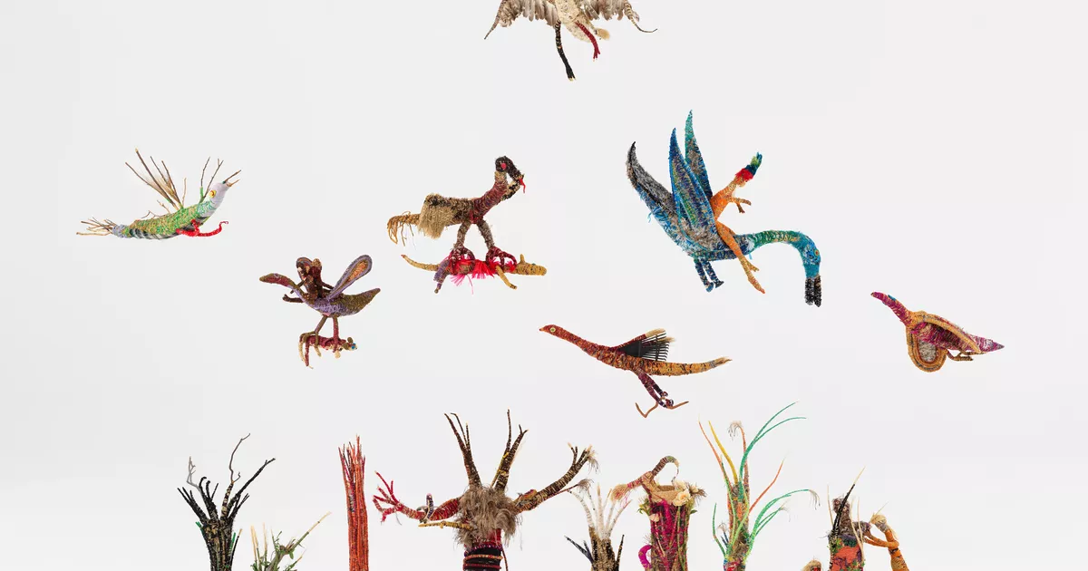 Tjanpi punu (trees) - AGSA Collection