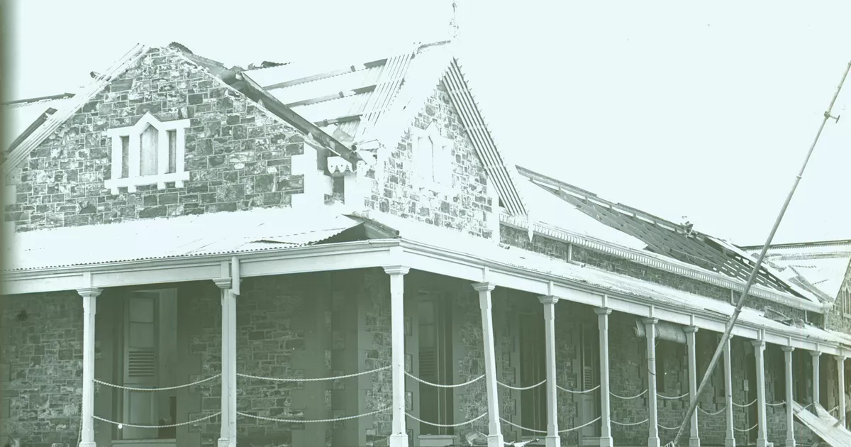 Building after cyclone - AGSA Collection
