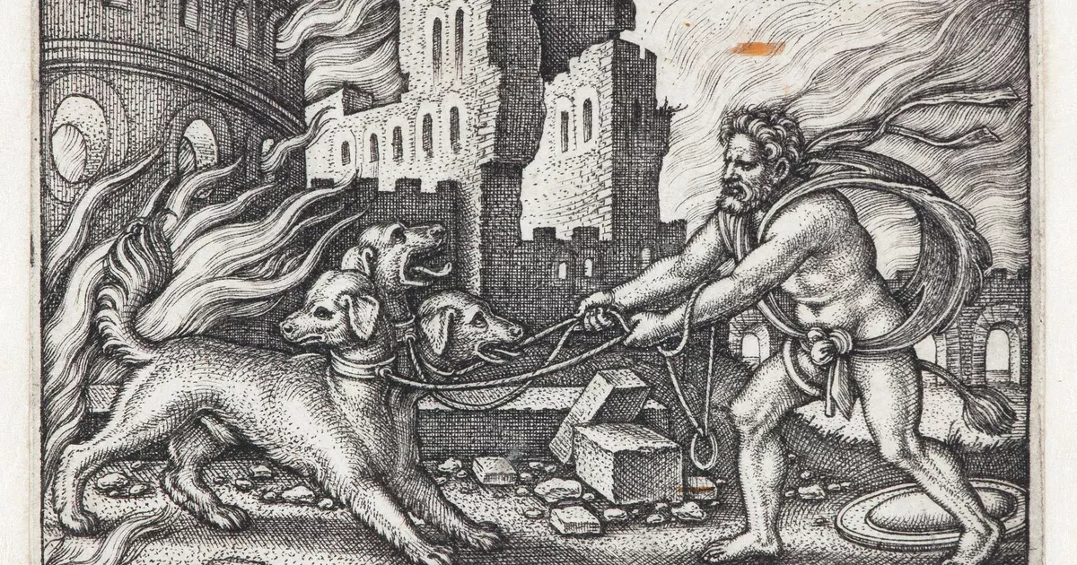Hercules capturing Cerberus - AGSA Collection