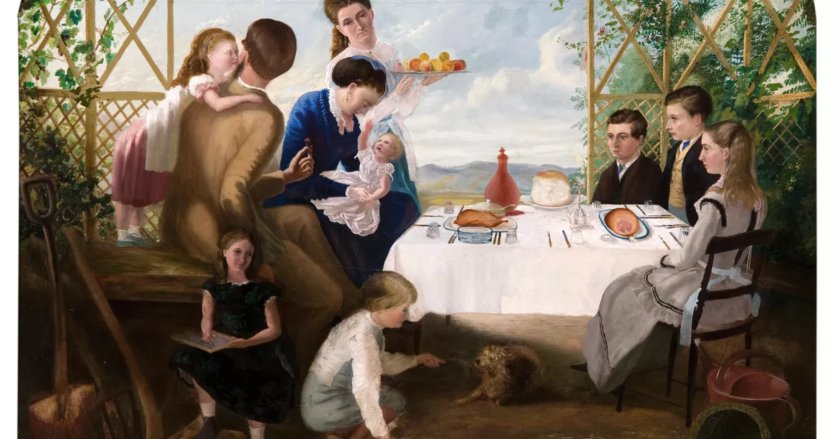 The artist and his family - AGSA Collection