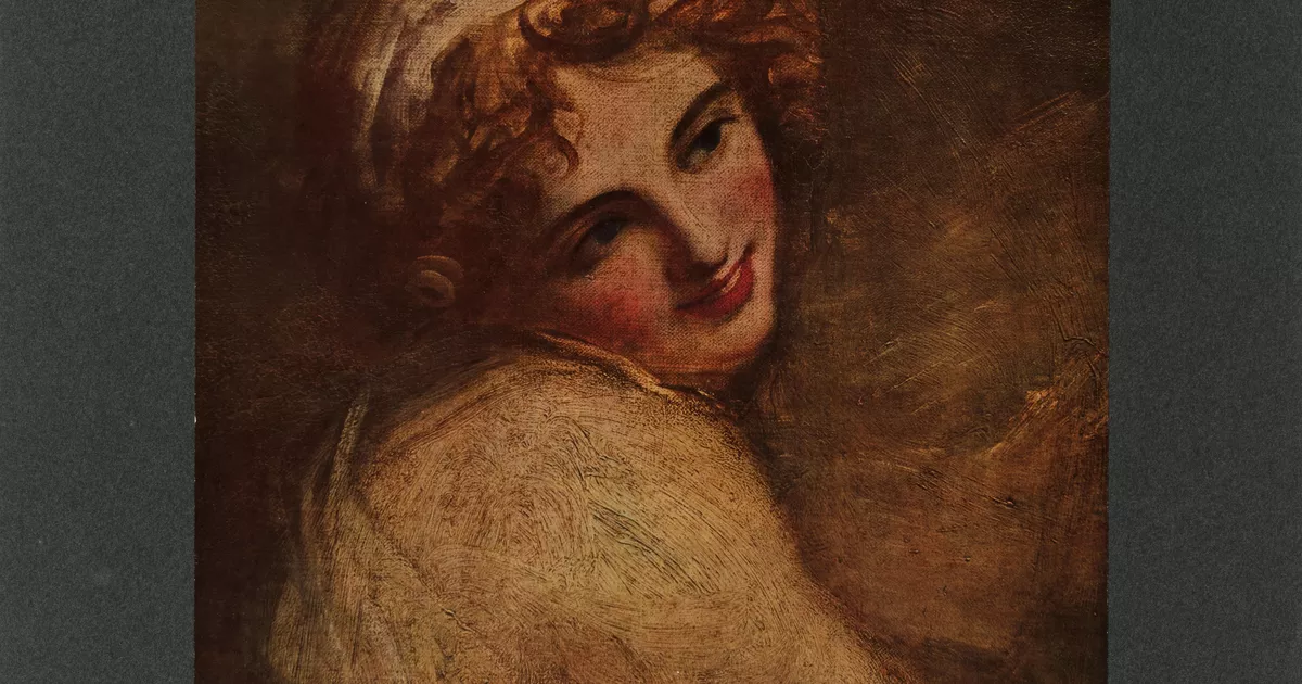 Lady Hamilton as a bacchante (after Romney) - AGSA Collection