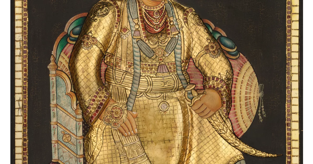 Portrait of Maharaja Serfoji II (r. 1798 – 1832) - AGSA Collection