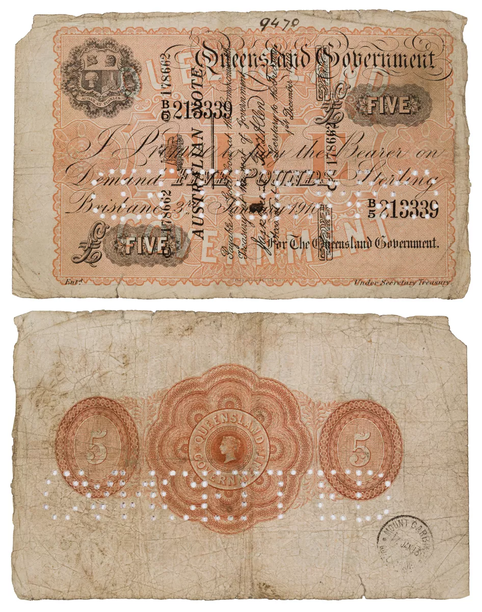 Superscribed Note. Commonwealth of Australia: Queensland Government ...