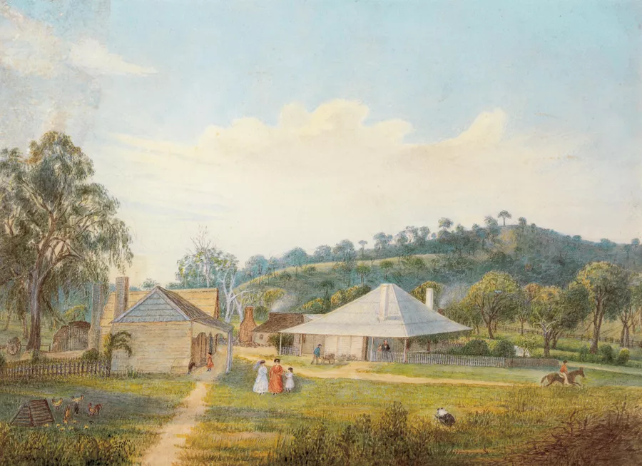 Homestead of Borodomanan Station near Merton, Victoria - AGSA Collection