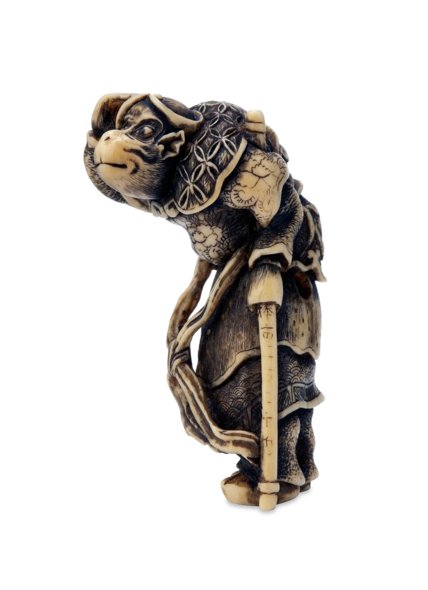 Netsuke, the monkey general (Songoku) - AGSA Collection