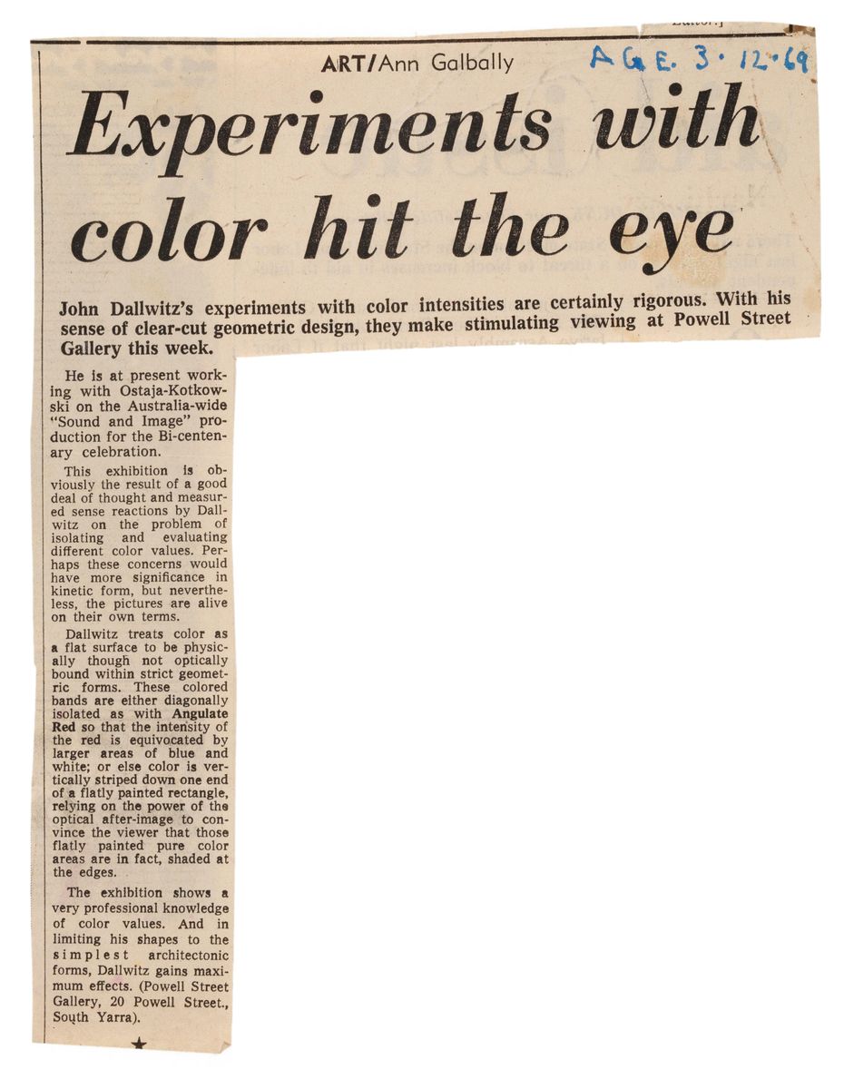 Ephemera: Experiments with color hit the eye - AGSA Collection