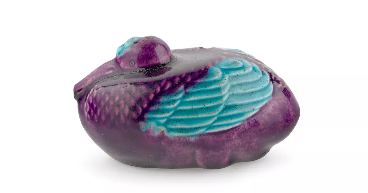 Water dropper in the shape of a duck, Kairakuen style - AGSA Collection