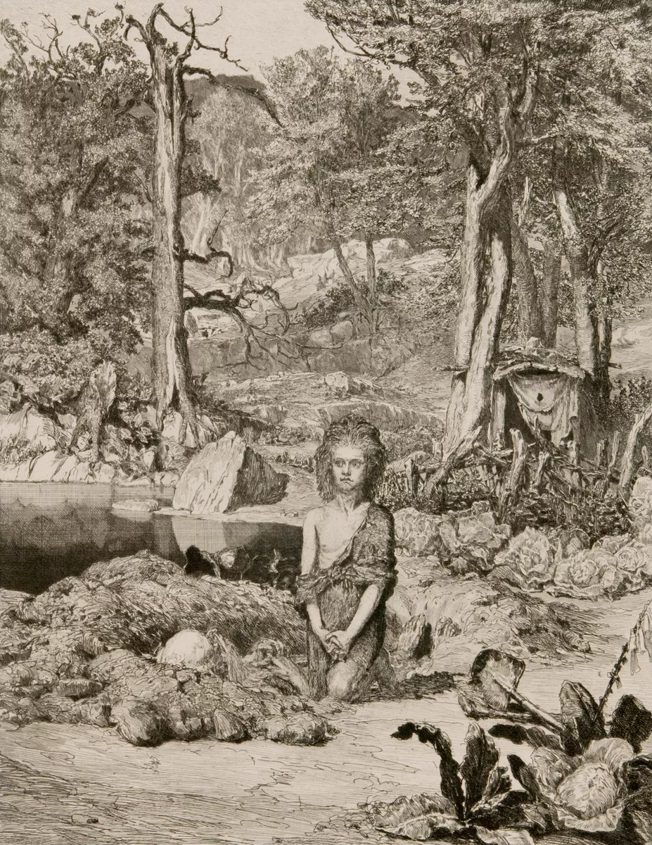 Simplicius by the grave of the hermit - AGSA Collection