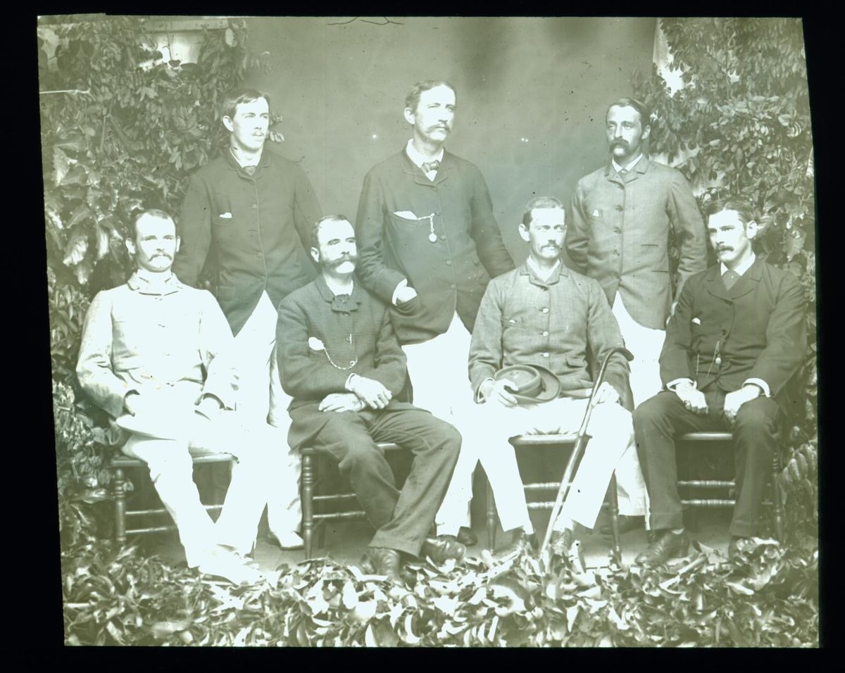 Group portrait of seven men - AGSA Collection
