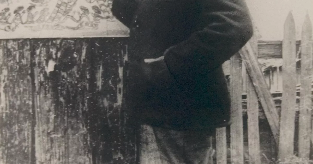 William Barak at work on the drawing 'Ceremony' at Coranderrk - AGSA ...