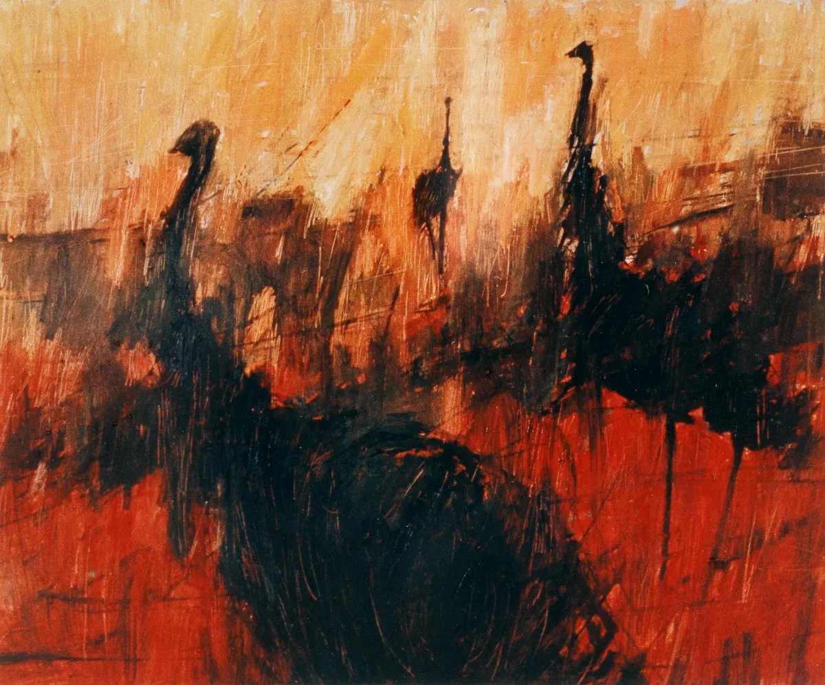 Three emus - AGSA Collection