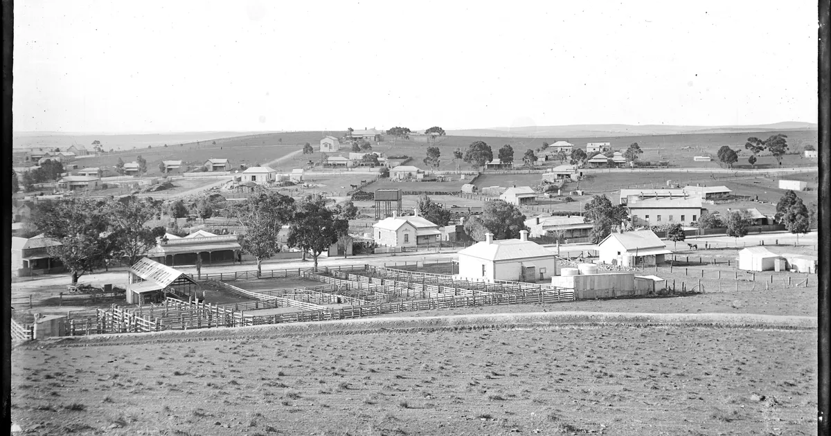VIew of Eudunda, Appelt general store in middleground - AGSA Collection