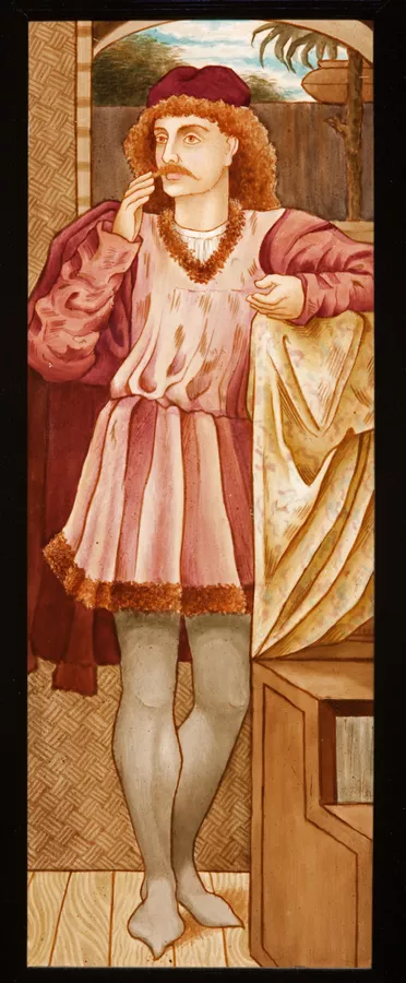 Standing male figure panel - AGSA Collection