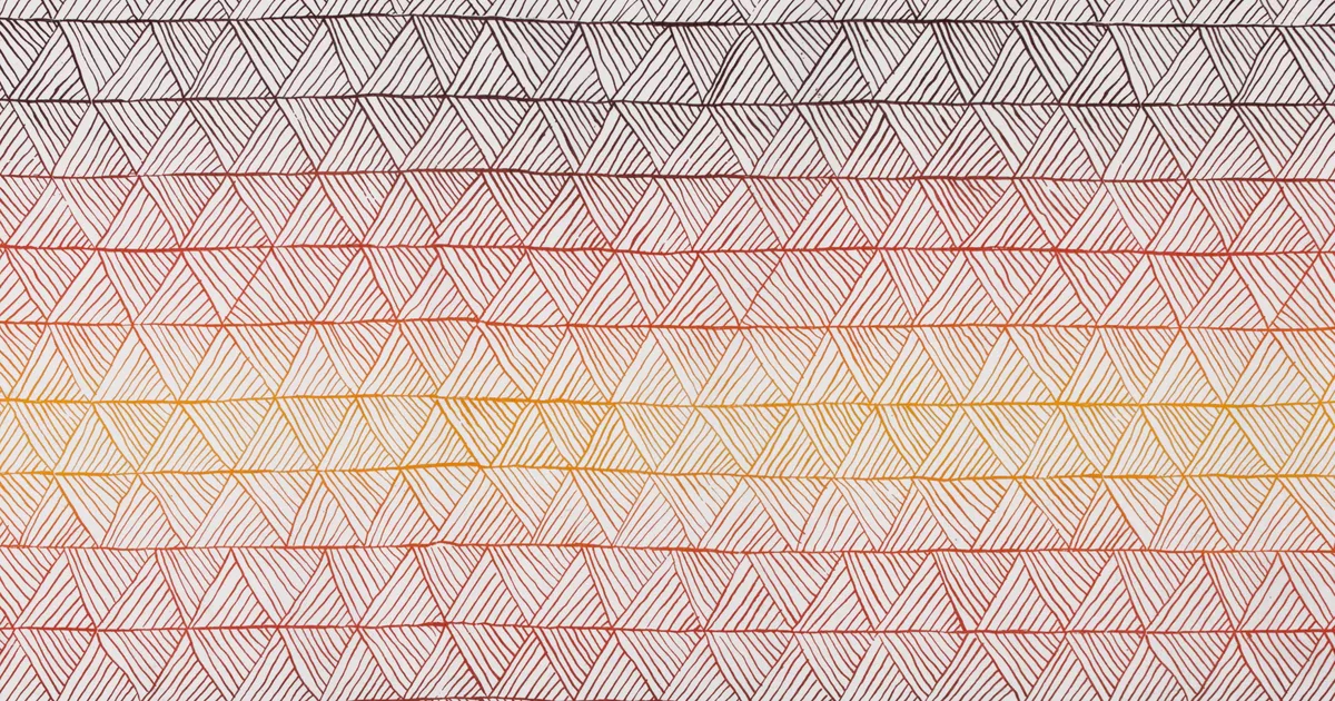 Pandanus [Body design length of fabric] - AGSA Collection