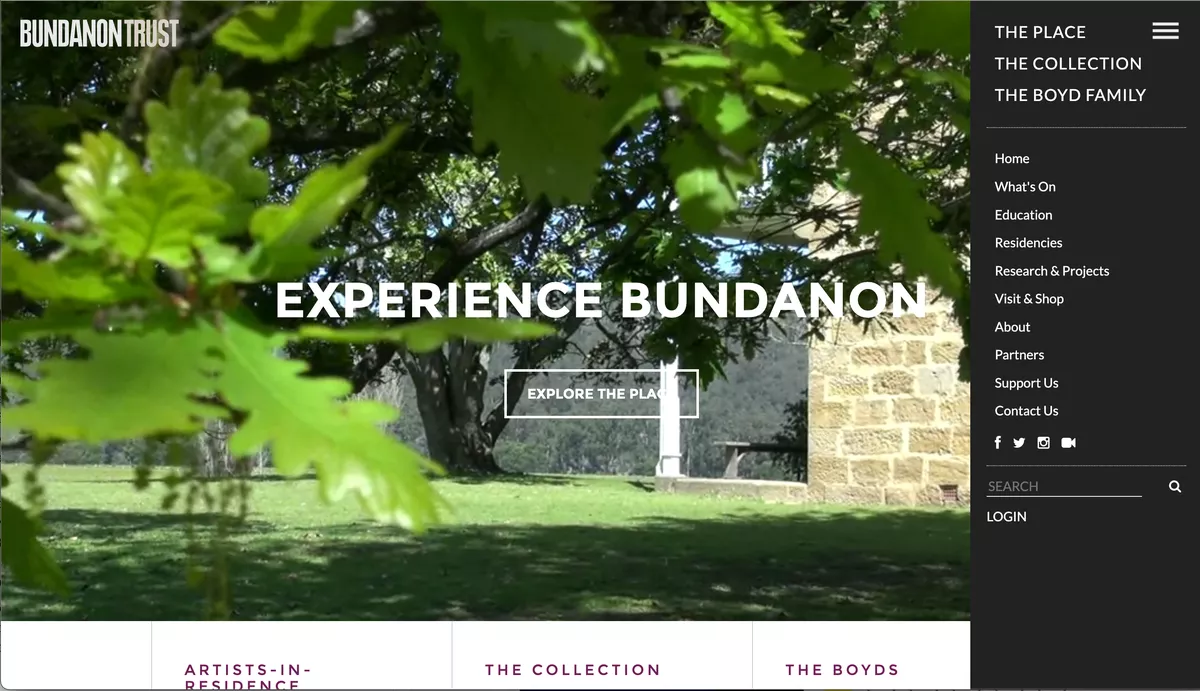 Bundanon Trust site launch