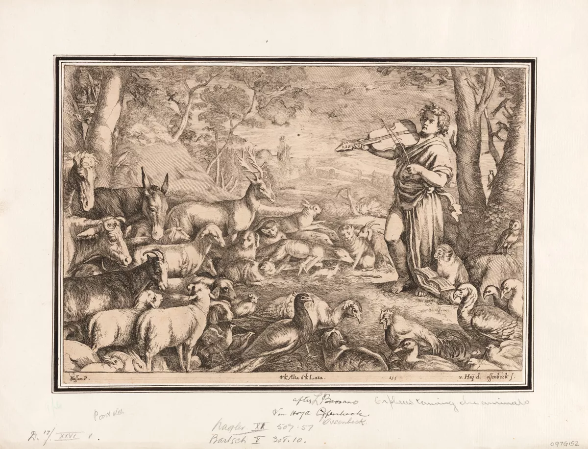 Orpheus taming the animals - AGSA Collection