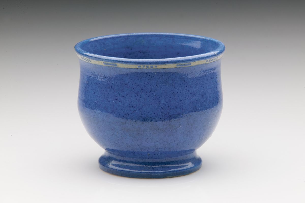 Vase [blue, sgraffito decoration] - AGSA Collection